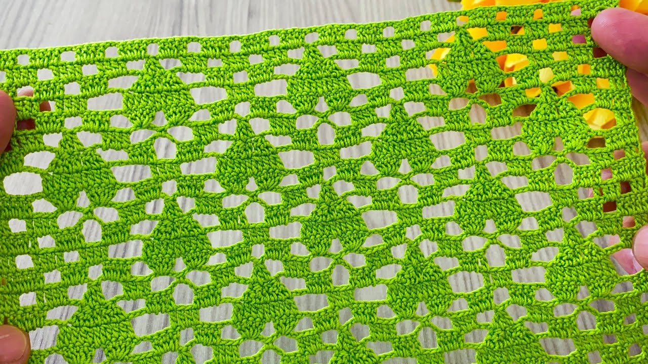 Como hacer este punto de corazones a crochet - Aprende a Tejer
