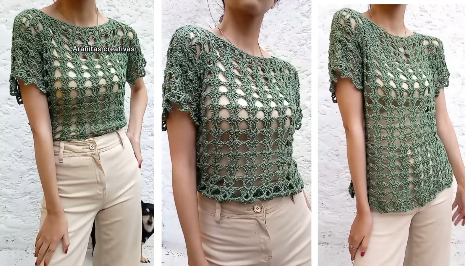 Aprende a Tejer Bonita Blusa Calada a Crochet - Aprende a Tejer