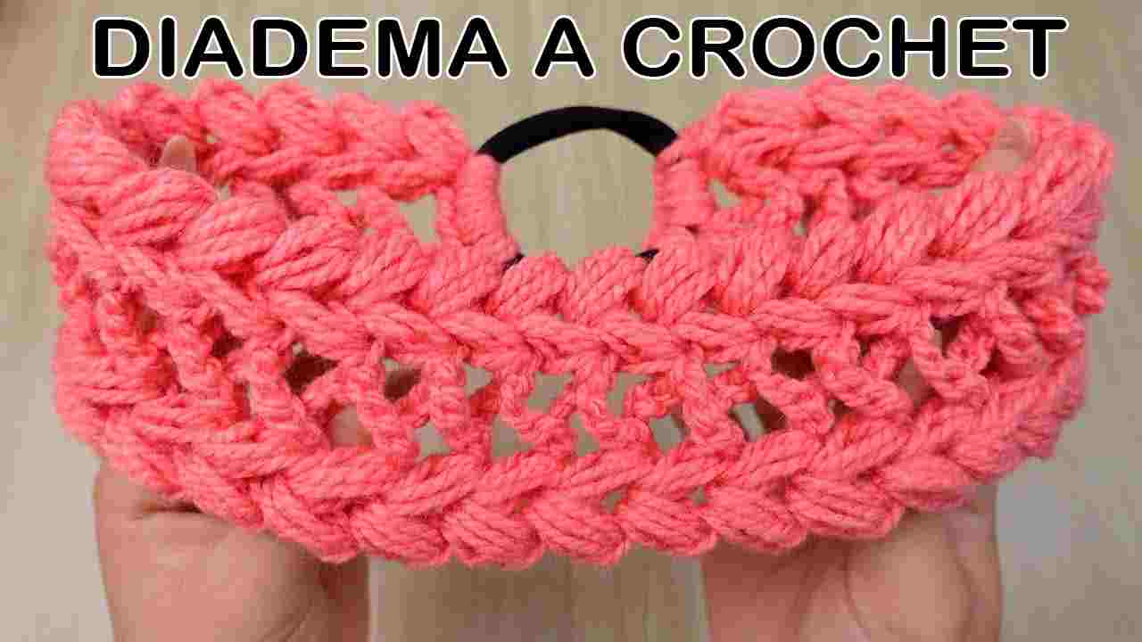 Como Tejer Bonita Diadema Facil a Crochet - Aprende a Tejer