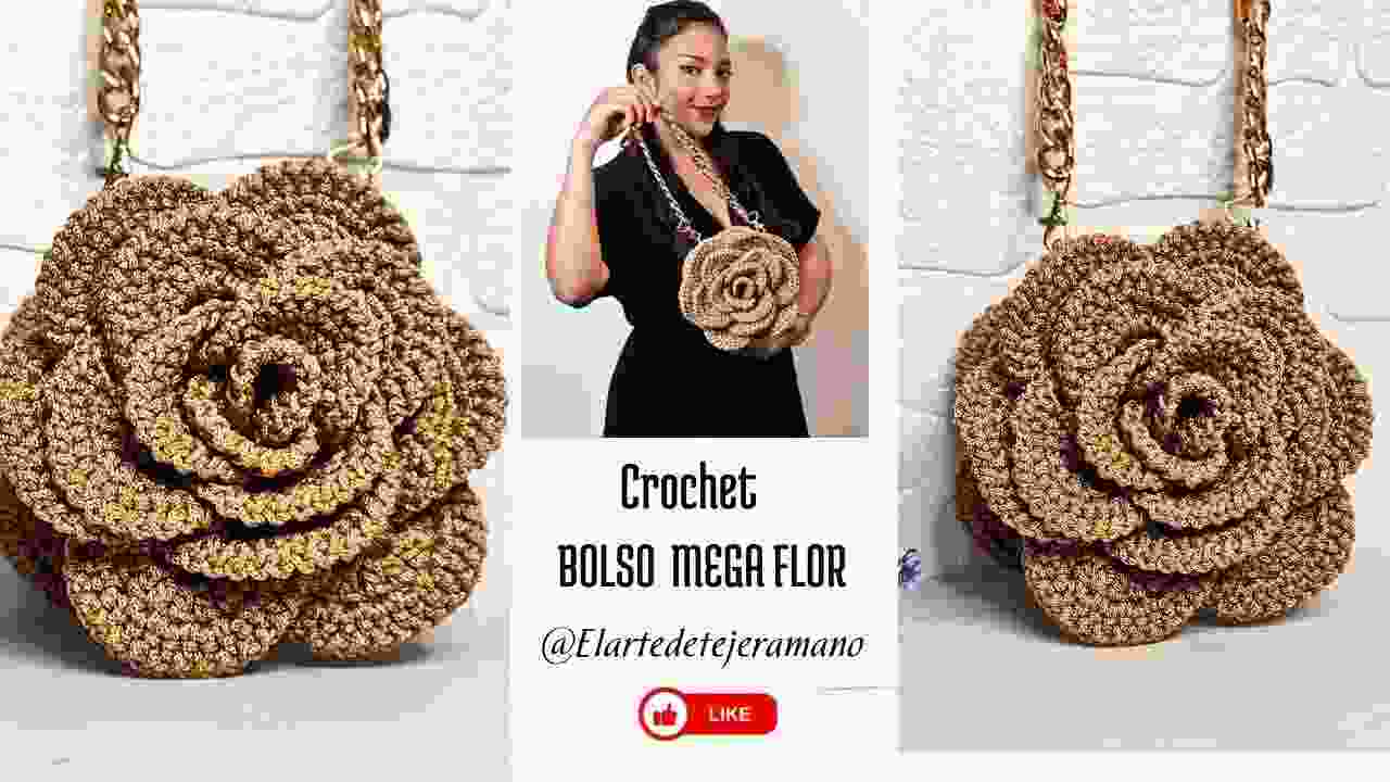 Como Tejer un Bello Bolso a Crochet para Principiante - Aprende a Tejer