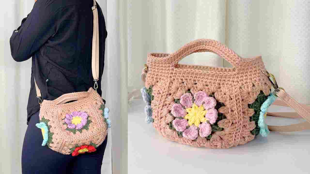 Aprende a Tejer Hermoso Bolso paso a paso a Crochet - Aprende a Tejer