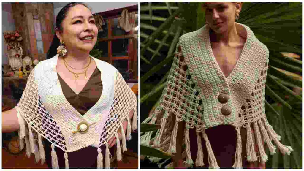Aprende a Tejer Lindo Chal paso a paso a Crochet - Aprende a Tejer
