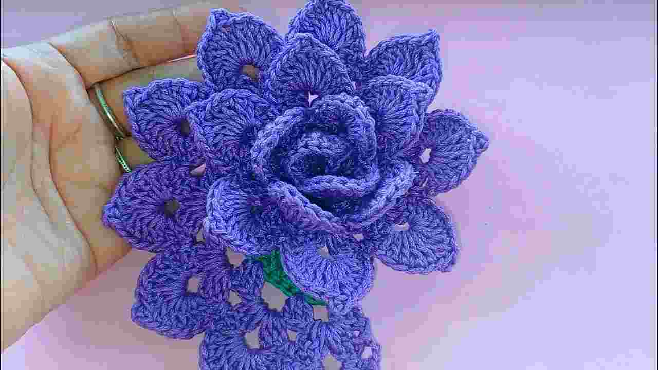 Como Tejer este Bella Manualidad de Flor a Crochet - Aprende a Tejer